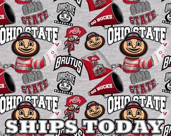 Ohio State Fabric - Etsy