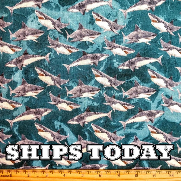 Shark Fabric - Etsy
