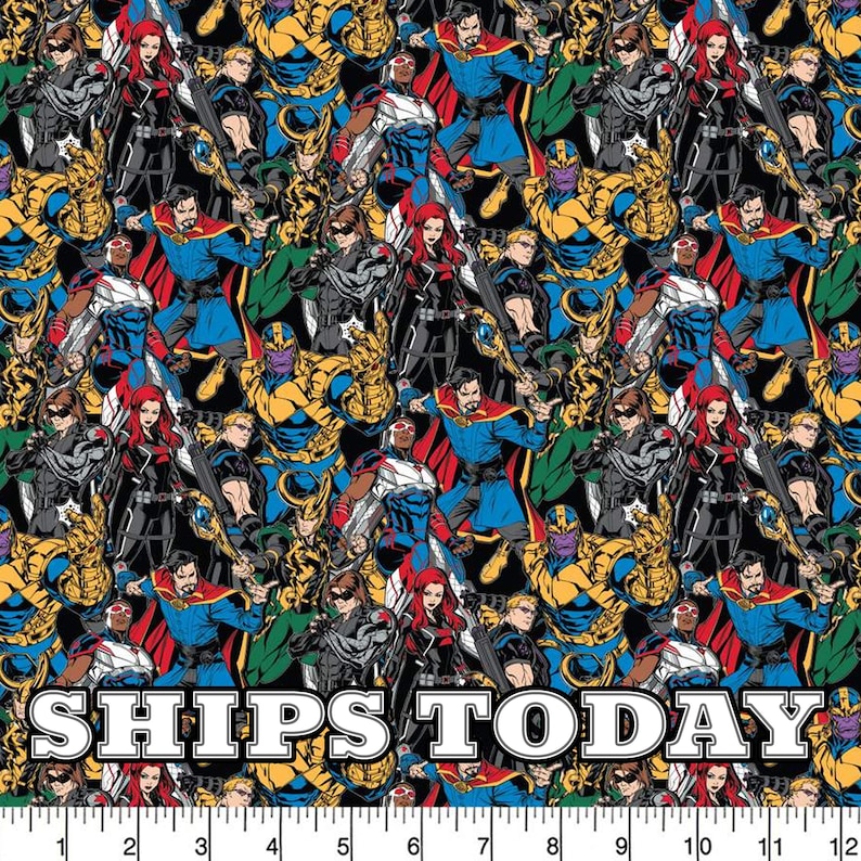 Marvel Hero Villain Stack Cotton Fabric 100% Cotton Fabric - Etsy