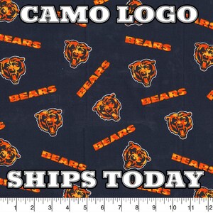Chicago Bears Cotton Fabric NFL, by the Yard, 44 Inches Wide, 100% ...