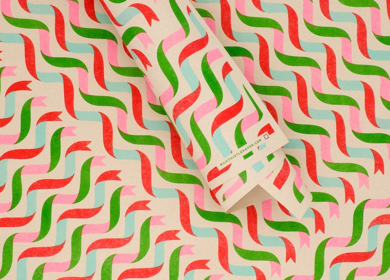 Patterned Paper, Risograph Printed, Eco Friendly, Recycled Decorative ...