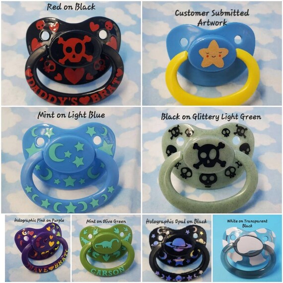 Customized or Plain Adult Pacifier - Etsy