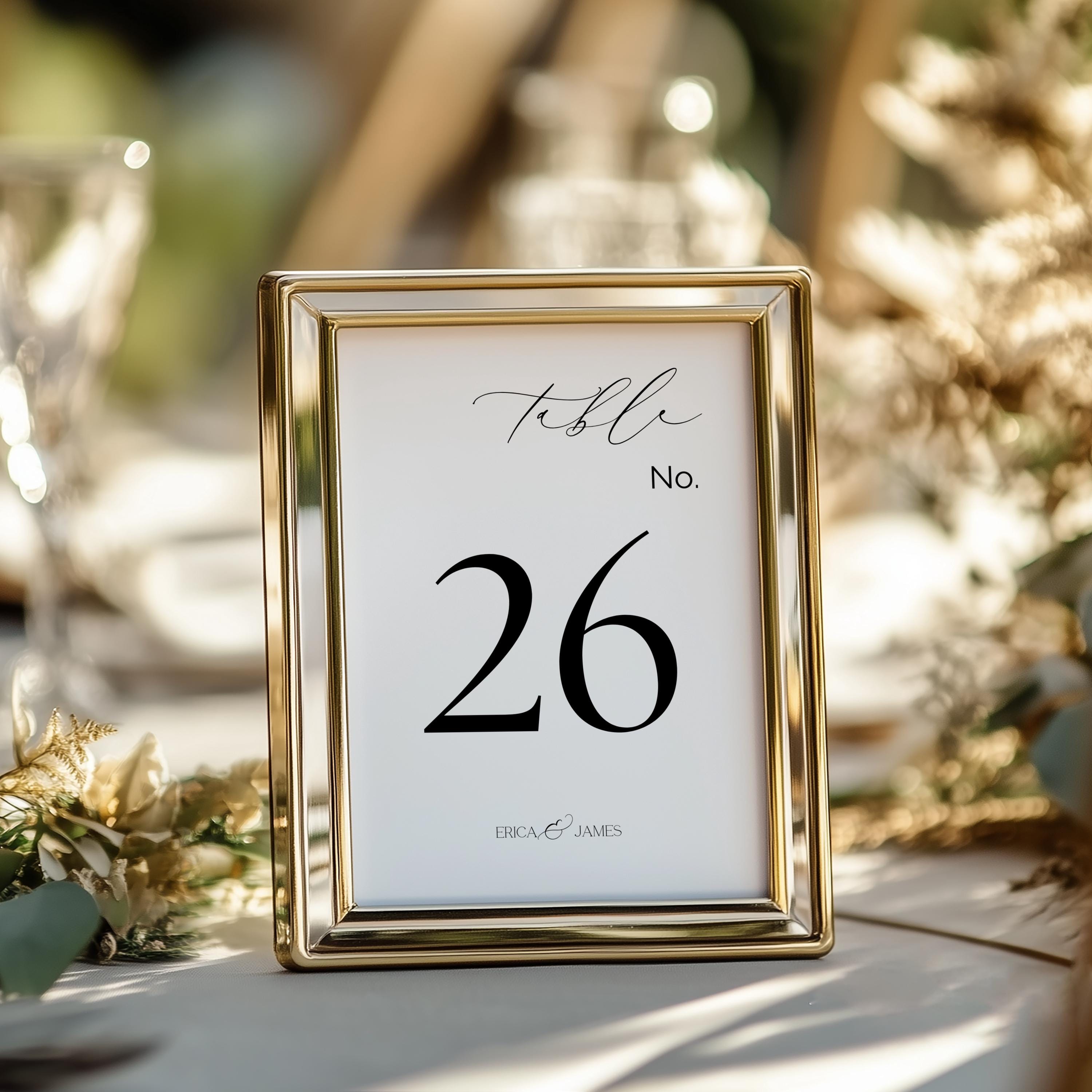 Wedding Reception Sign Bundle, Minimalist Printable Set, Editable Table ...