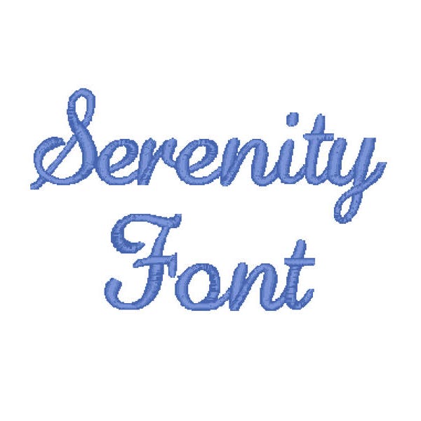 Serenity Font - Etsy