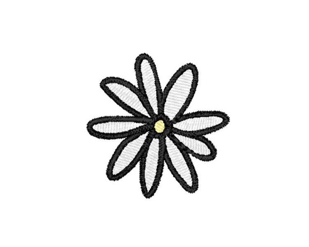 Daisy Machine Embroidery Design, Nature Flower Garden File, Instant ...