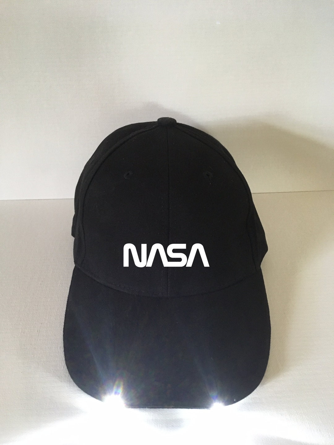 NASA Cap With LED Lights Worm Design-nasa Hat-led Cap-lighted Hat ...