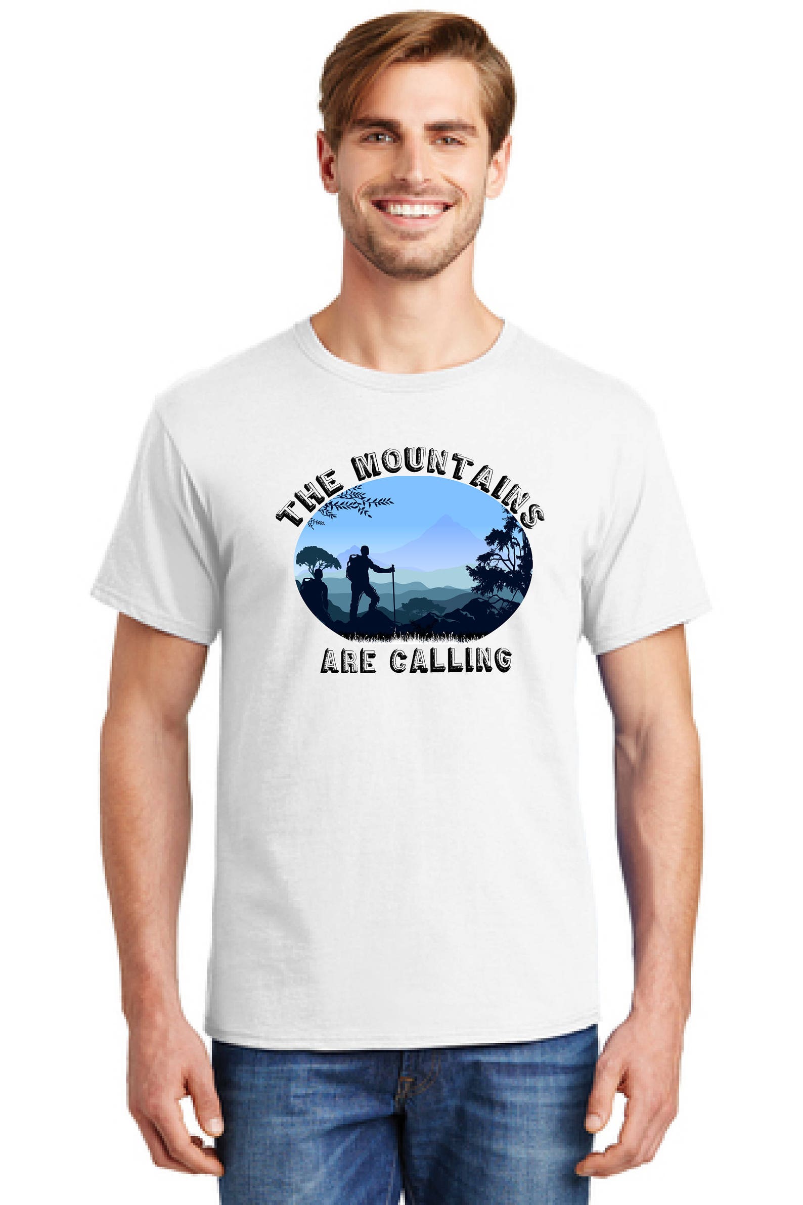The Mountains Are Calling T-shirt-outdoor T-shirt-gift Unisex T-shirt ...