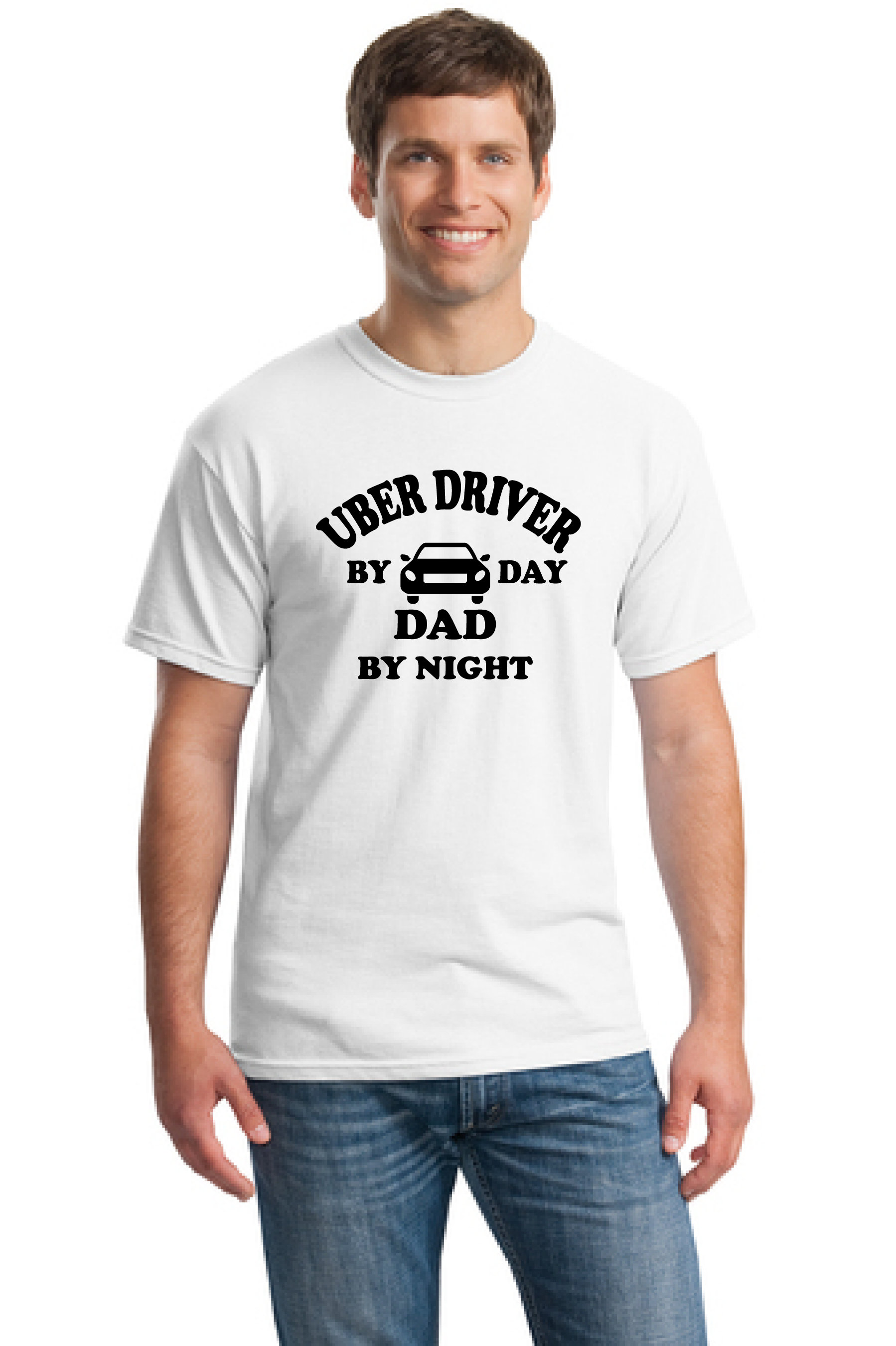 Gift for Dad uber Driver Shirt-uber Driver by Day Dad by - Etsy