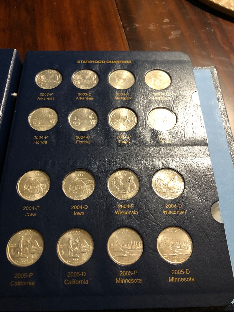 Statehood Quarters 1999- 2008 Complete Set - Etsy