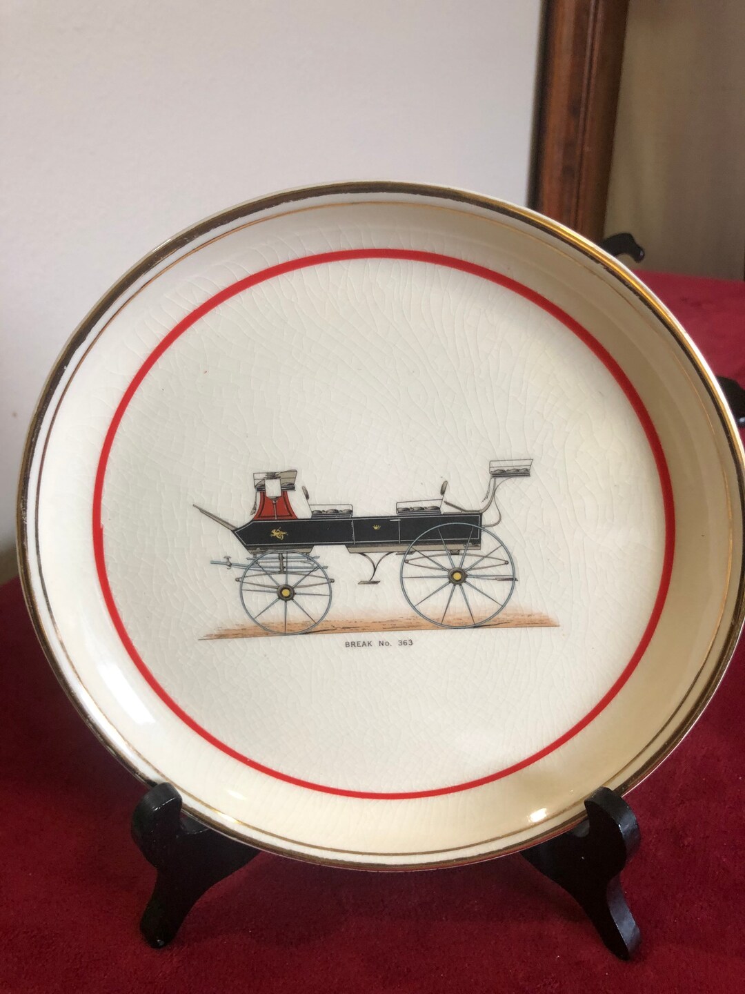 Hyalyn Porcelain Horse Carriage Plates, Set/2. Break Carriage ...