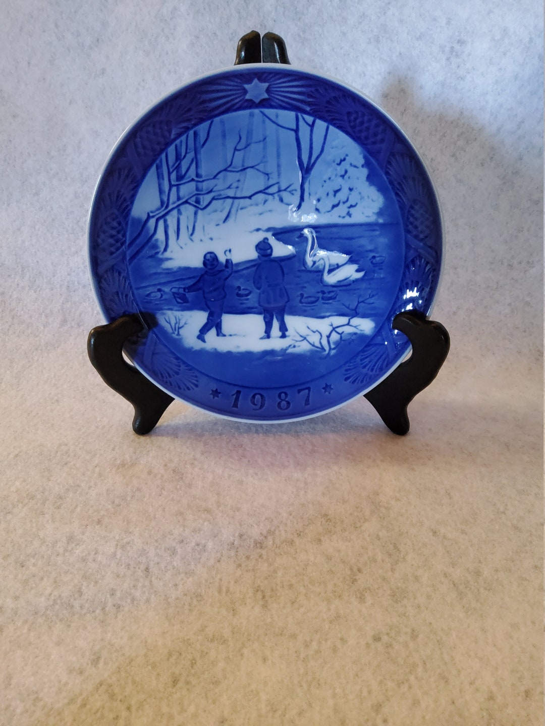 Royal Copenhagen Winter Vogel Teller - Etsy Österreich