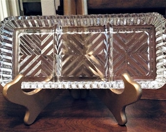 Cut Glass Tray - Etsy