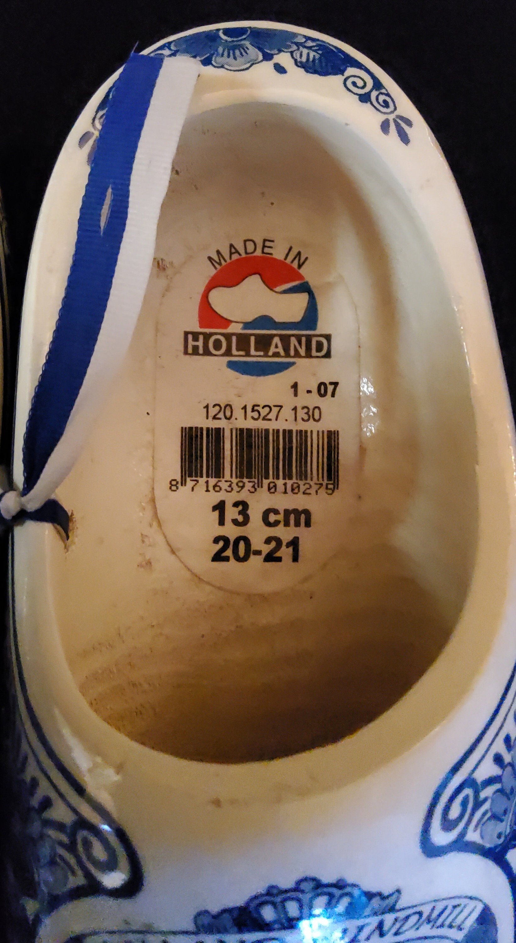 Delft Blue Ceramic Dutch Shoes From Holland Windmill - Etsy
