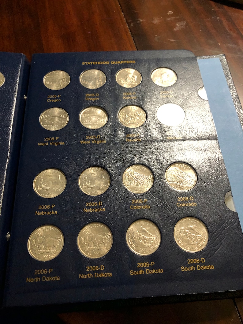Statehood Quarters 1999- 2008 Complete Set - Etsy