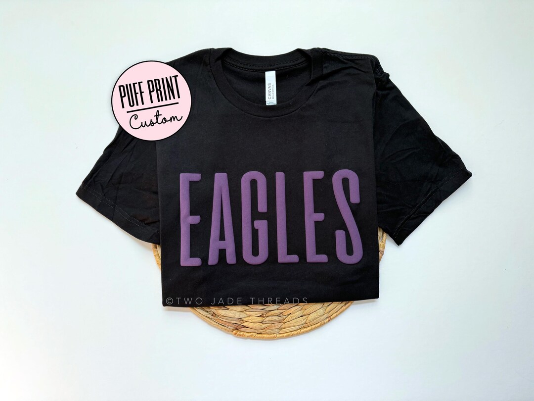 Custom Team Name Shirt, Puff Print Team Name T-shirt, Embossed Mascot ...