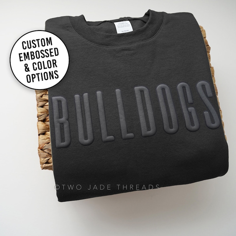 Embossed Sweatshirt - Etsy