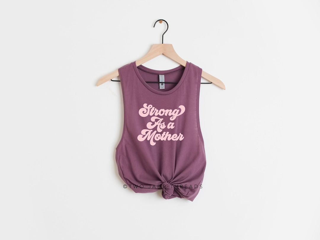 Strong As A Mother Tank top, Retro Mom Shirt, Strong Mom Tank, Retro ...