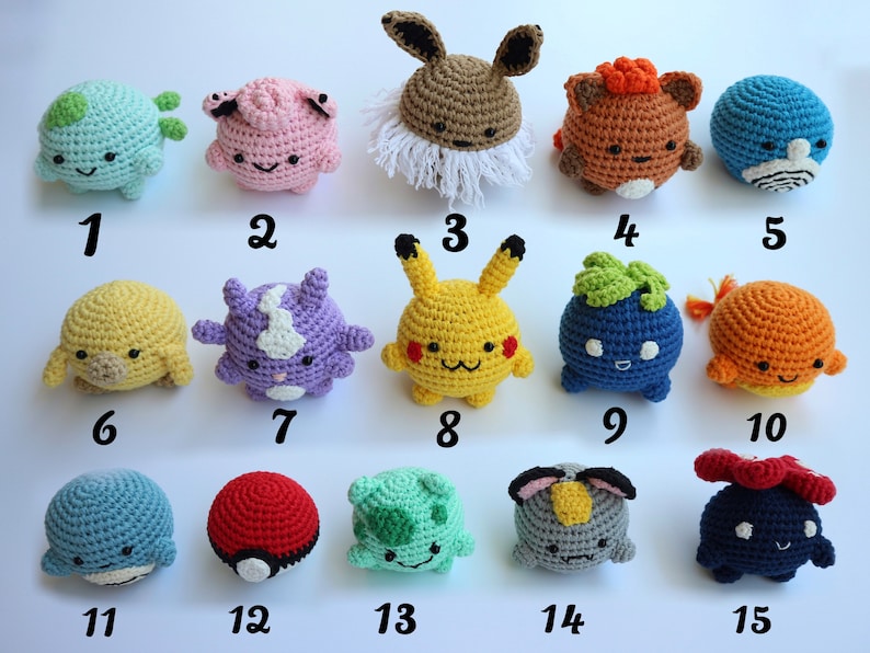 Baby Mobile Pokemon Set Pikachu Chikorita Charmander - Etsy