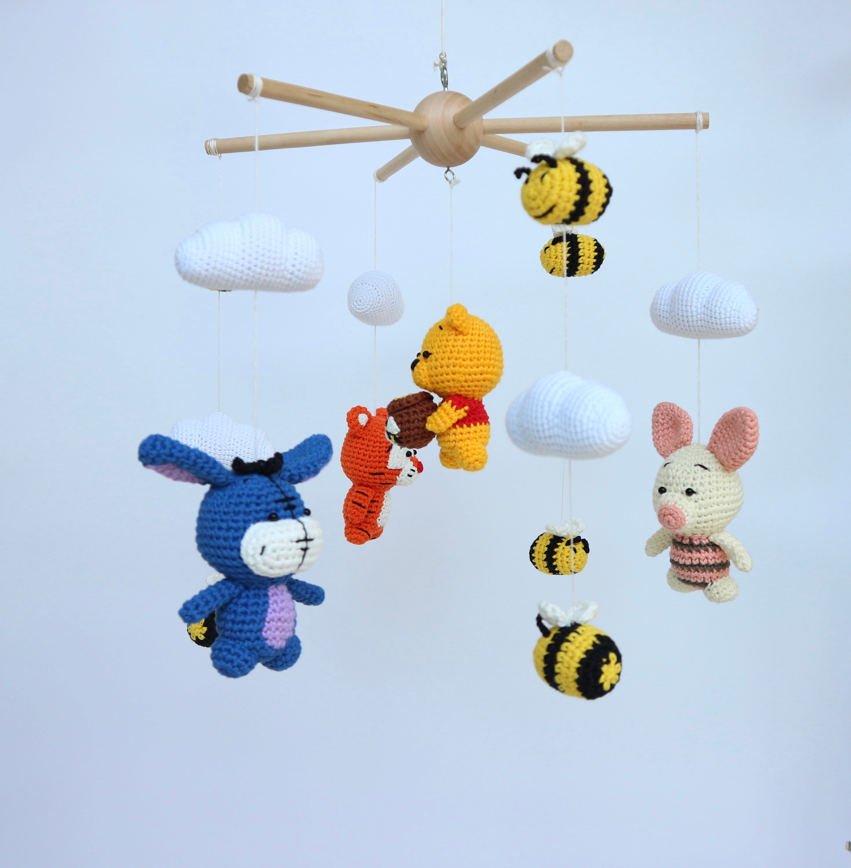 Mini Winnie the Pooh Mobile Pooh Bear With Bee Mobile - Etsy Canada