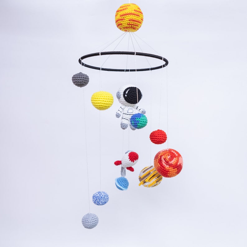 Crochet Planets Baby Mobile: Outer Space Nursery Decor - Etsy