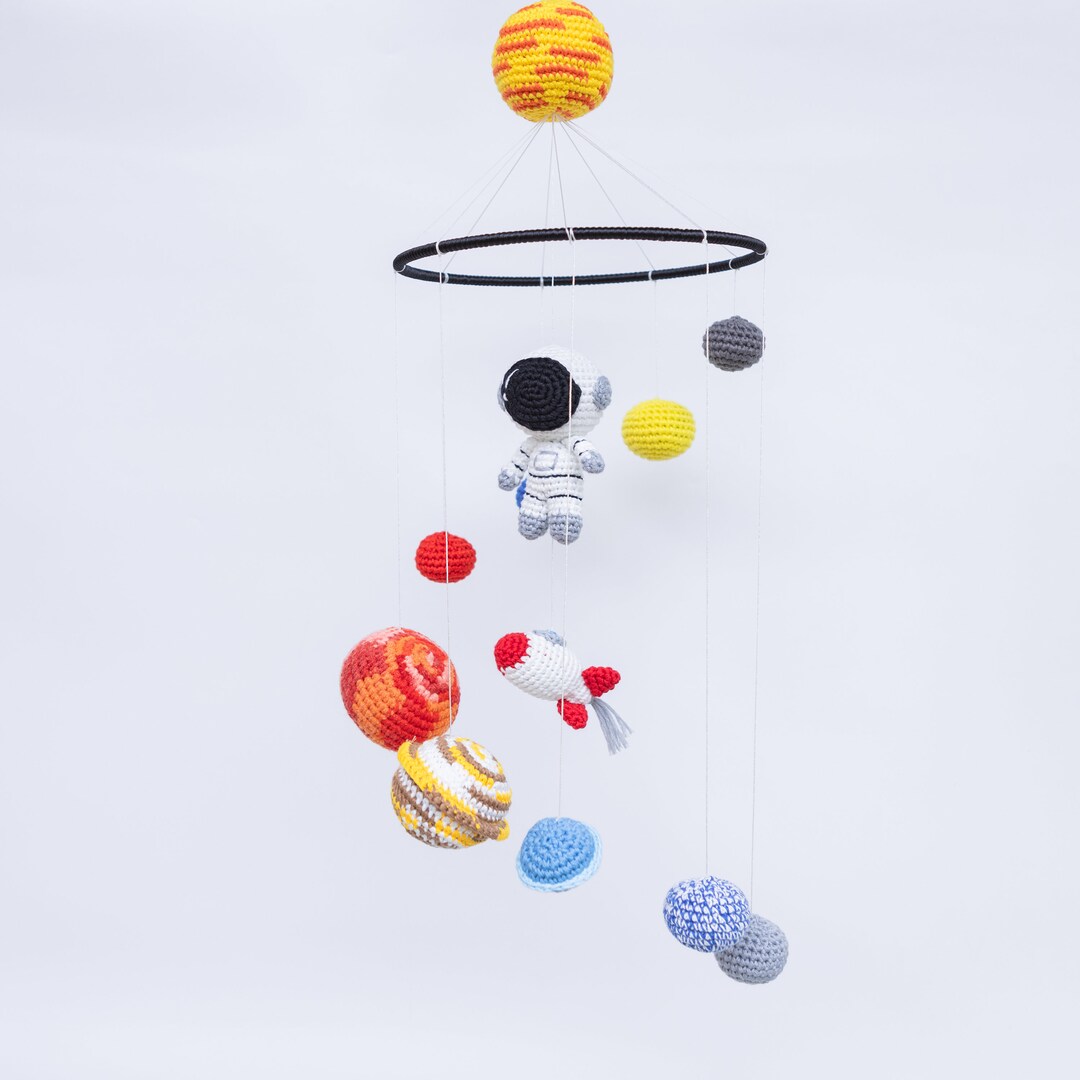 Crochet Planets Baby Mobile: Outer Space Nursery Decor - Etsy