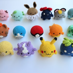 Crochet Pokemon Doll, Handmade Amigurumi, Baby Gift,baby Shower Decor ...