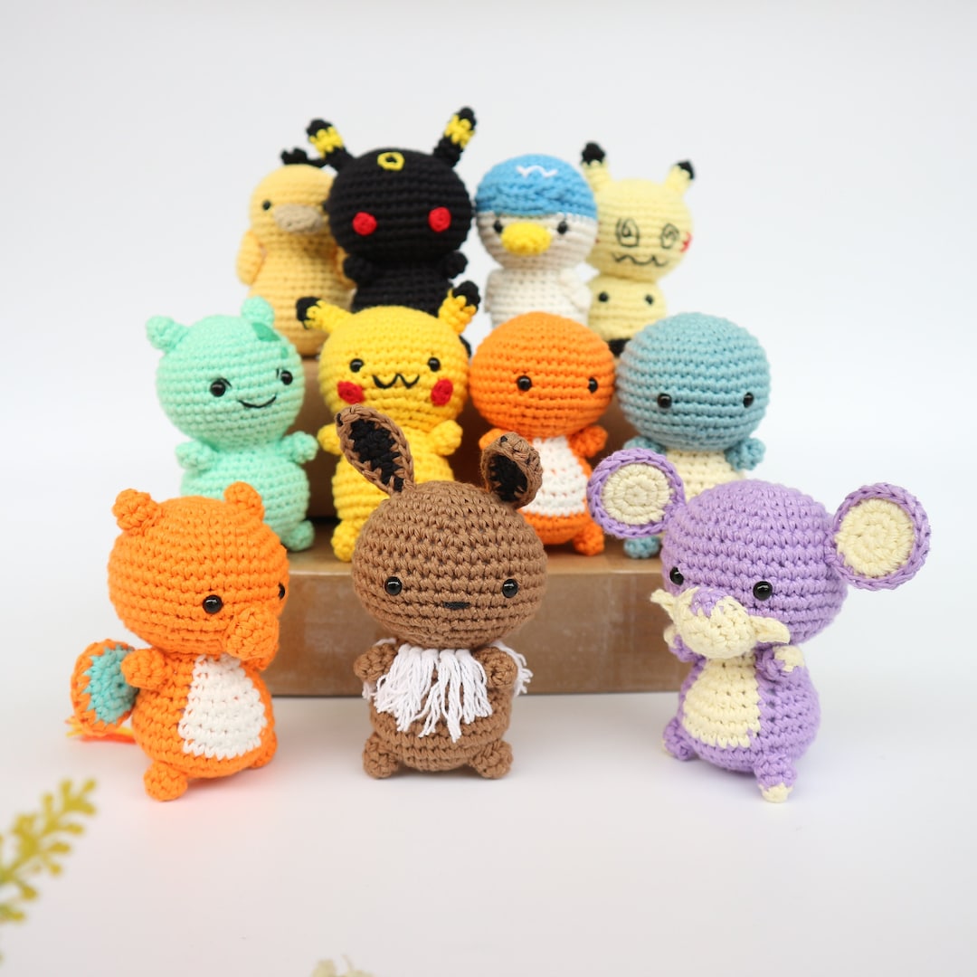 Mini Pokemon, Pokemon Handmade Doll, Collection of Eeveelution Pokemon ...