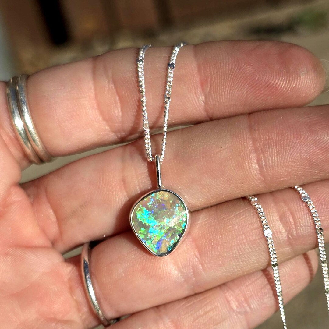Australian Opal Necklace - Etsy