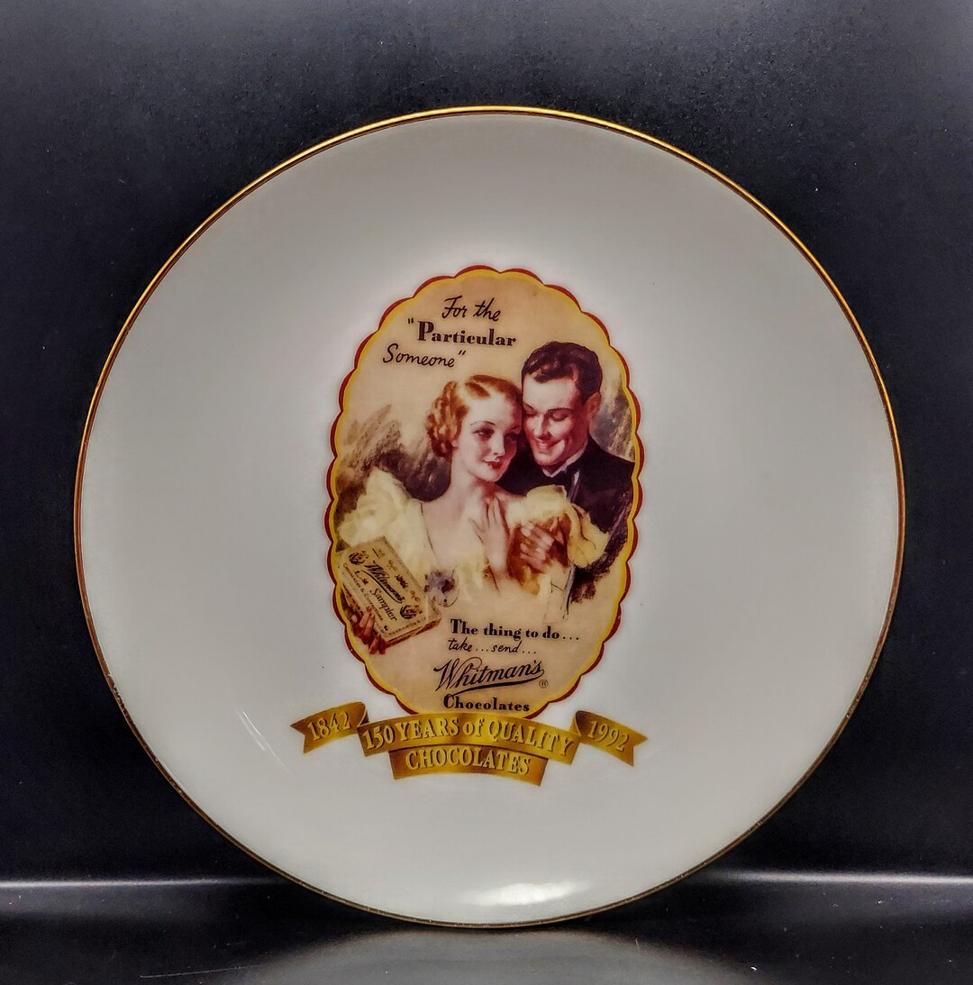 Vintage Whitman Sampler Commemorative Plate - Etsy