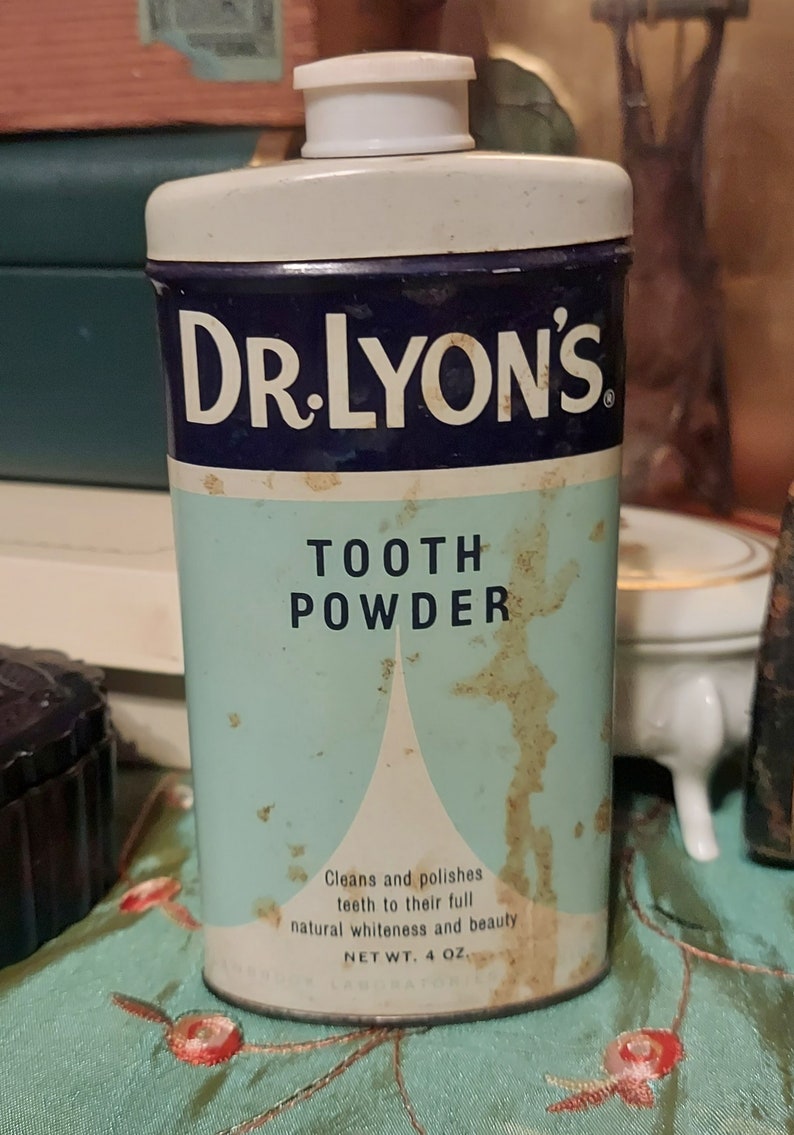 Vintage Dr. Lyon's Tooth Powder Tin - Etsy