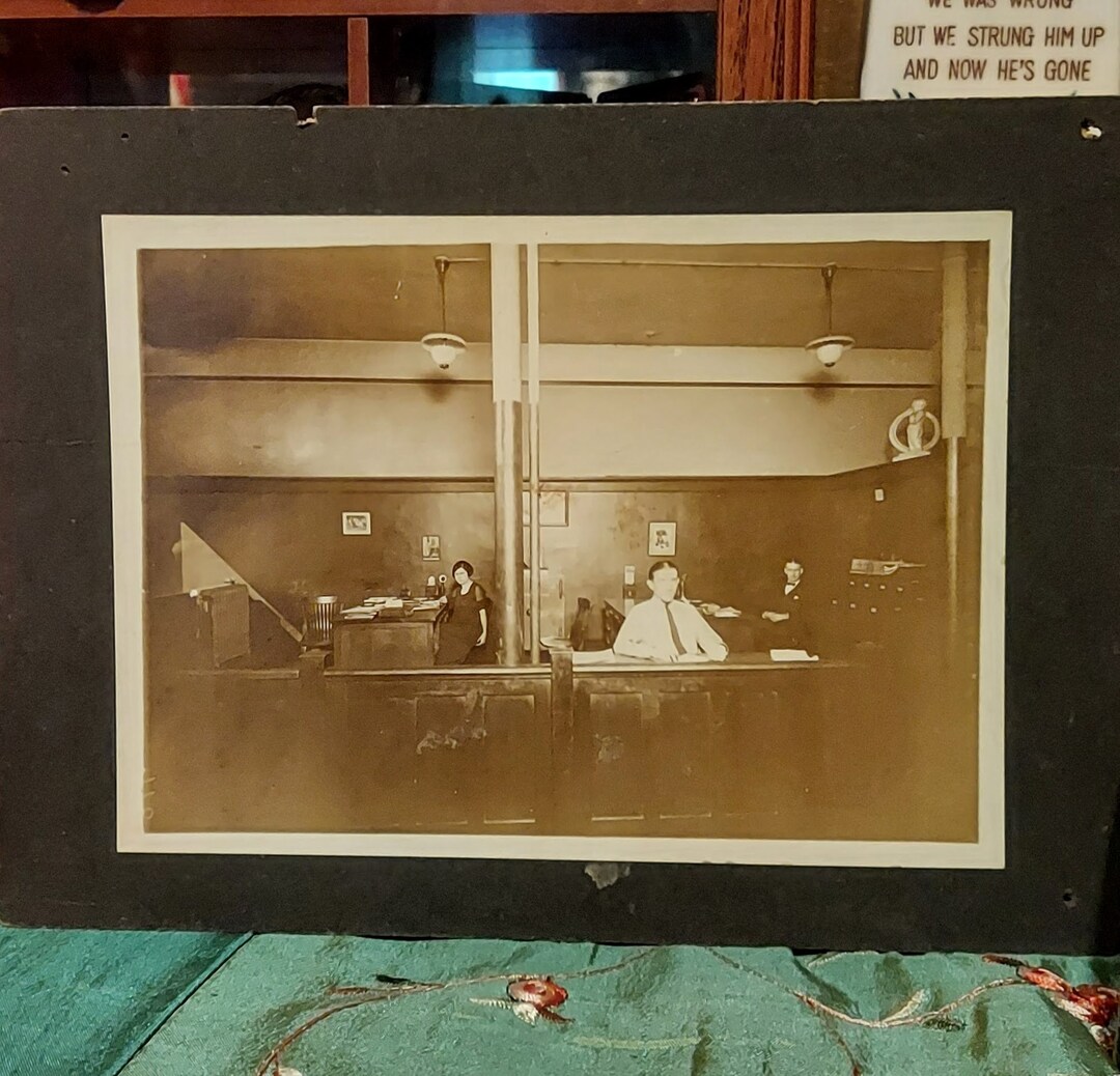 1920s Office Photo Mounted on Cardstock - Etsy