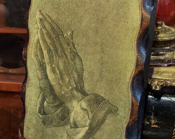 Vintage Wooden Praying Hands Wall Art Plaque - Etsy