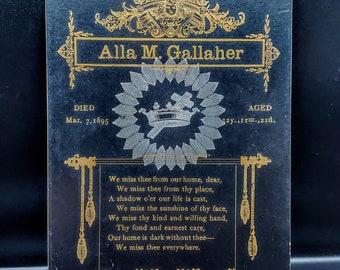 Antique Funeral Card | Etsy