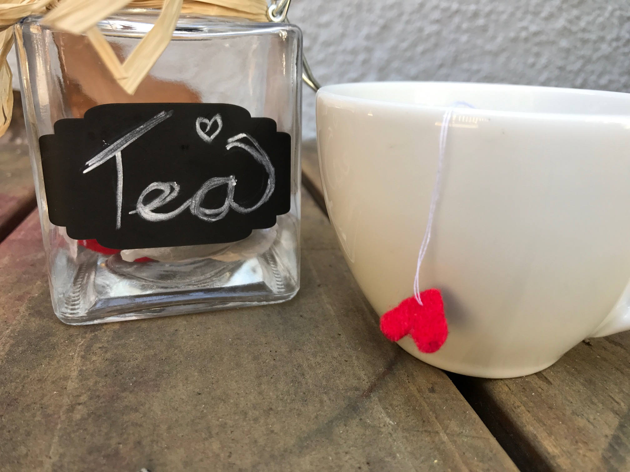 Heart Shaped Tea Bags Your Own Personalized Tag Choose Your | Etsy