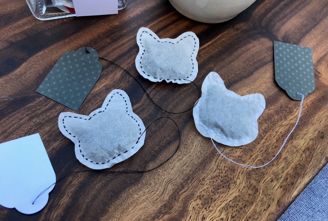 Cat Shaped Tea Bags Your Own Personalized Tag, Choose Your Own Flavor ...