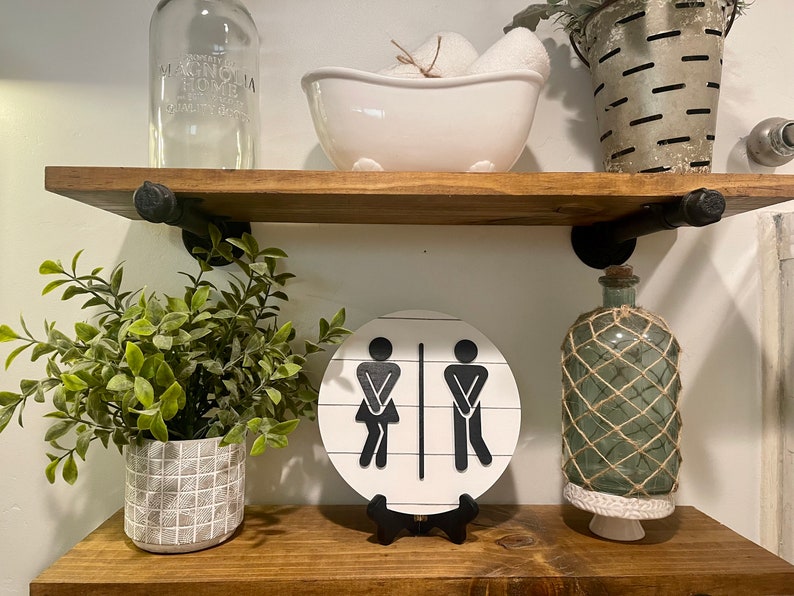 Farmhouse Bathroom Humor Decor - Etsy