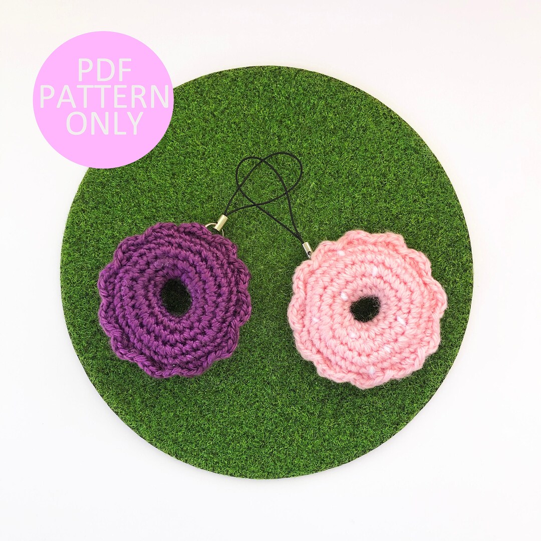 Crochet Pattern for Donut Keyring NO PHYSICAL ITEM Donut Decoration ...
