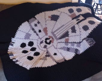 Crochet Pattern: Star Wars Millennium Falcon Afghan PDF | Etsy