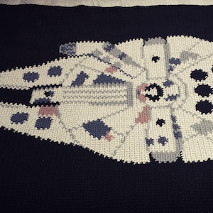 Crochet Pattern: Star Wars Millennium Falcon Afghan (PDF Instant ...