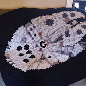 Crochet Pattern: Star Wars Millennium Falcon Afghan (PDF Instant ...