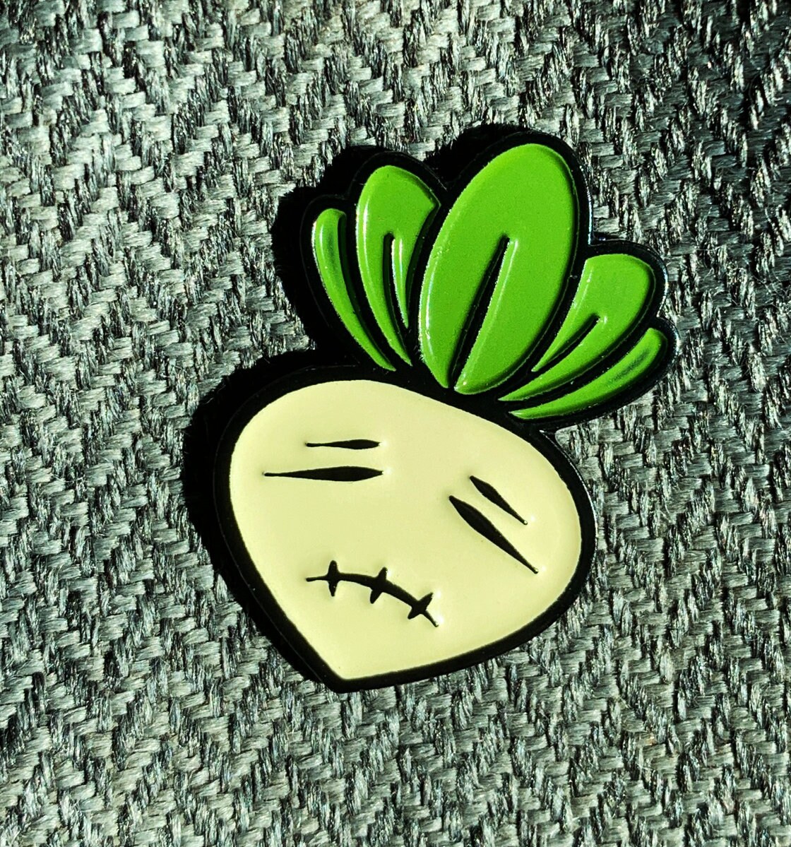 Princess Peach Stitch Turnip Enamel Lapel Pin Super Smash - Etsy