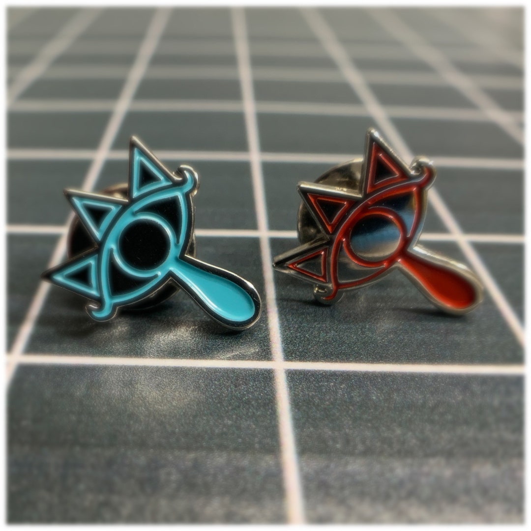 Sheik Sheikah Symbol Enamel Lapel Pin - Zelda / Super Smash Bros - Etsy