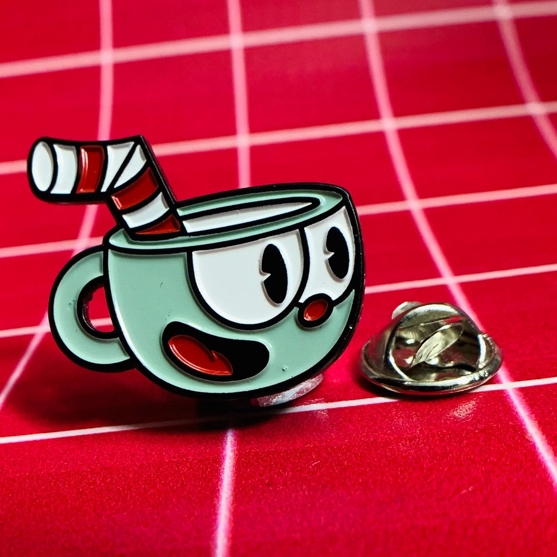 Cuphead Enamel Lapel Pin - Cuphead: Don't Deal With the Devil - Etsy