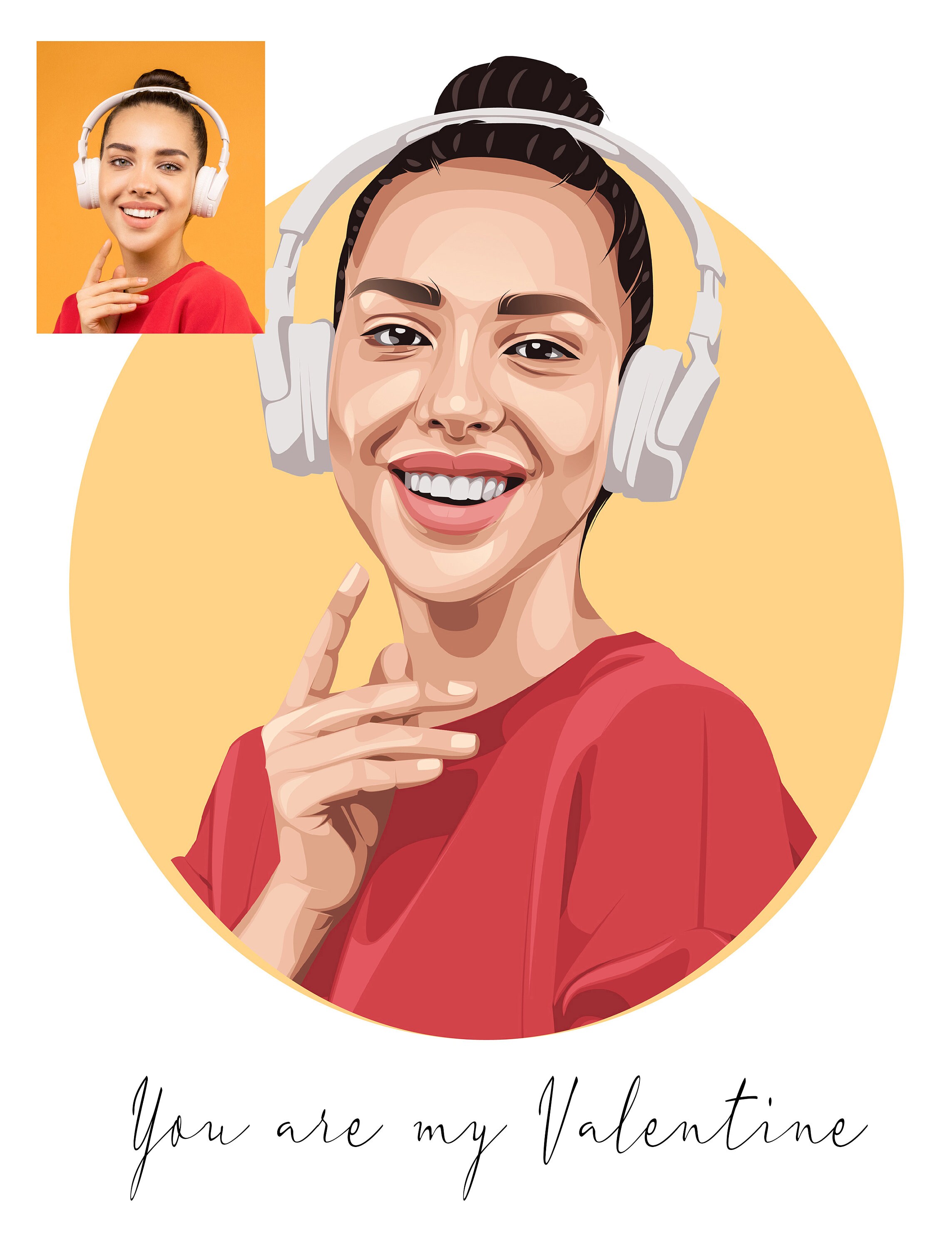 Custom Cartoon Portrait Custom Portrait Custom Drawing | Etsy