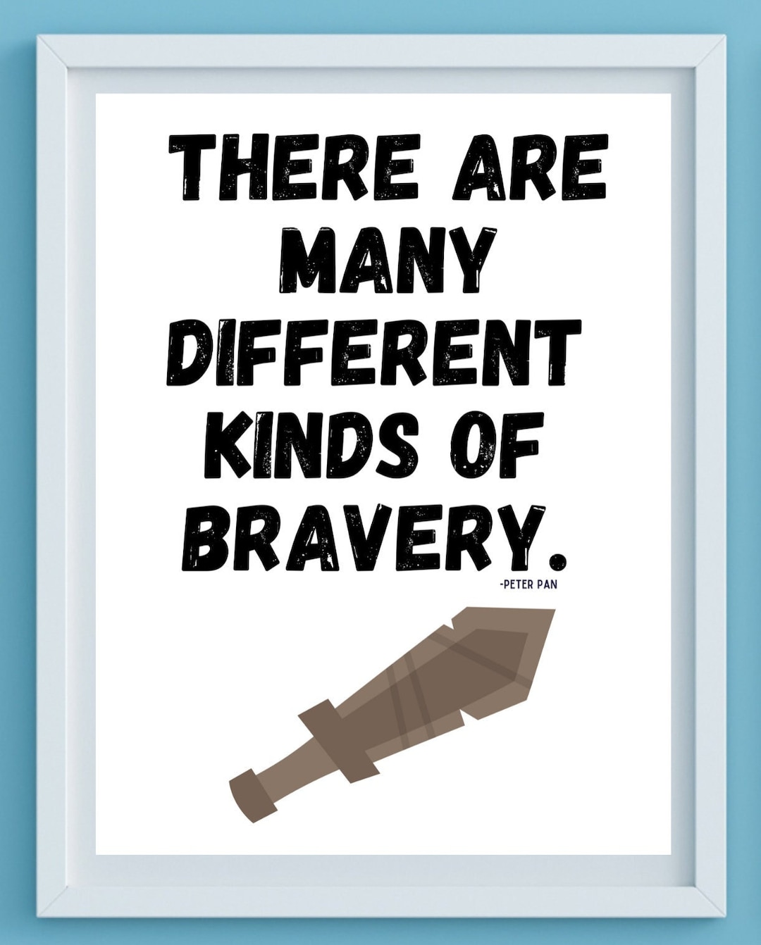 Peter Pan Sword Digital Wall Art Print for Kid's Room, Playroom or ...