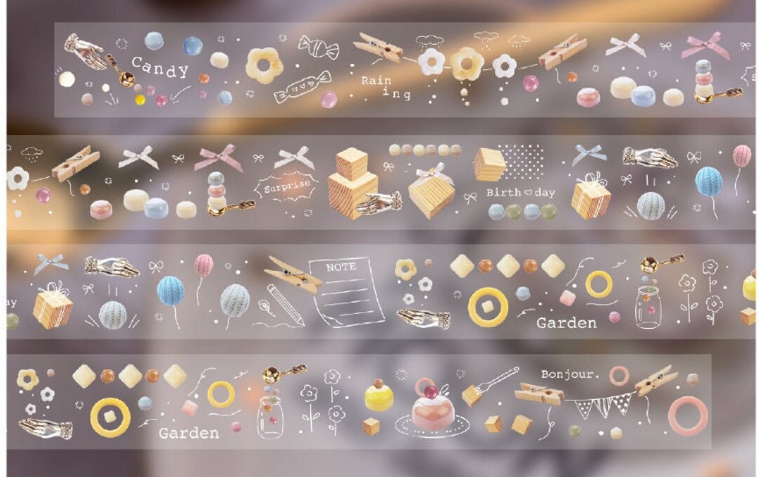 Sample Pom Pom/sweets/frames/ribbon/hand/japanese Knot Pet/washi ...