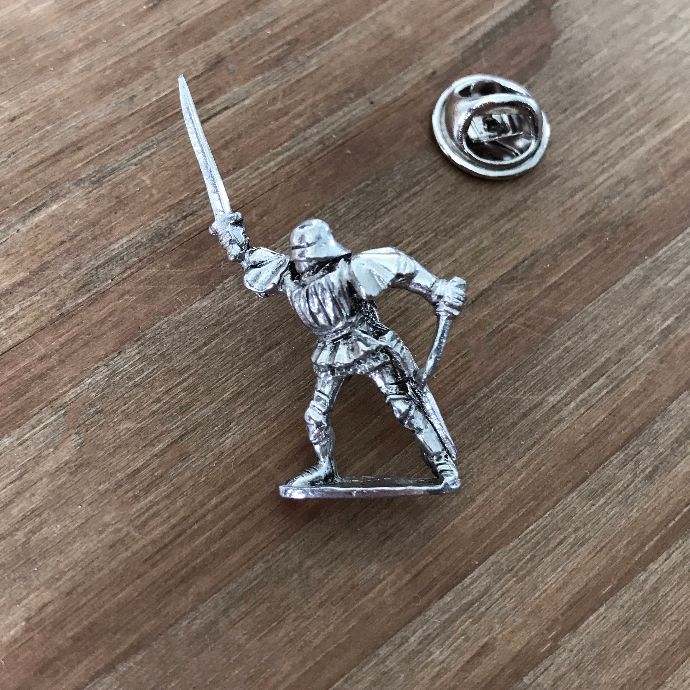 Knight Pin Badge - Etsy