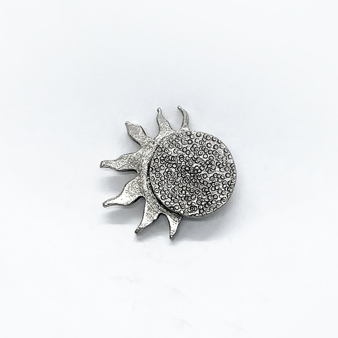 Partial Solar Eclipse - Pewter Pin - Etsy