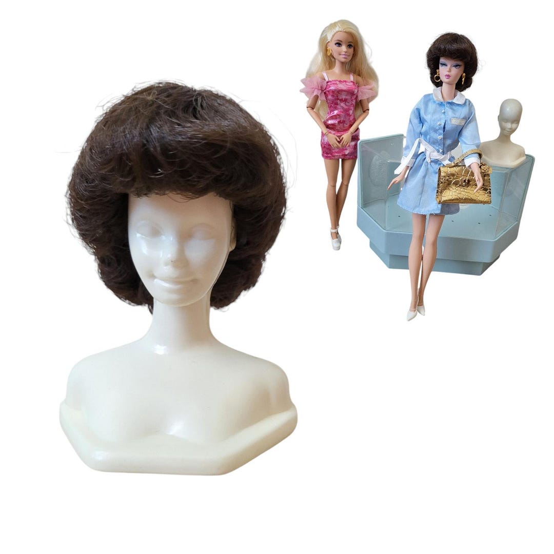 Vintage Mattel Barbie Dream Store Mannequin Head Bust & Wig Brunette - Etsy