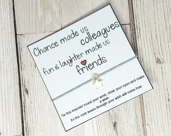 Colleagues to Friends, Wish Bracelet, Wish String, Chance Made Us ...